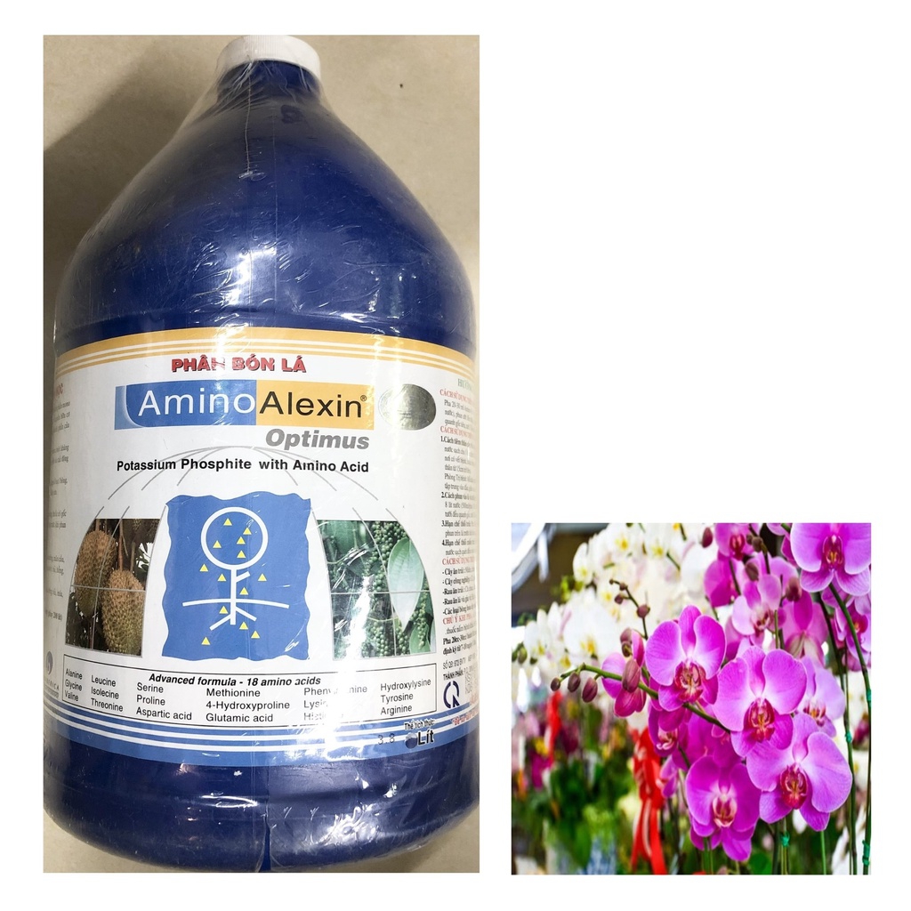 Phân bón lá PK sinh học Amino Alexin Optimus - 3.8 lít