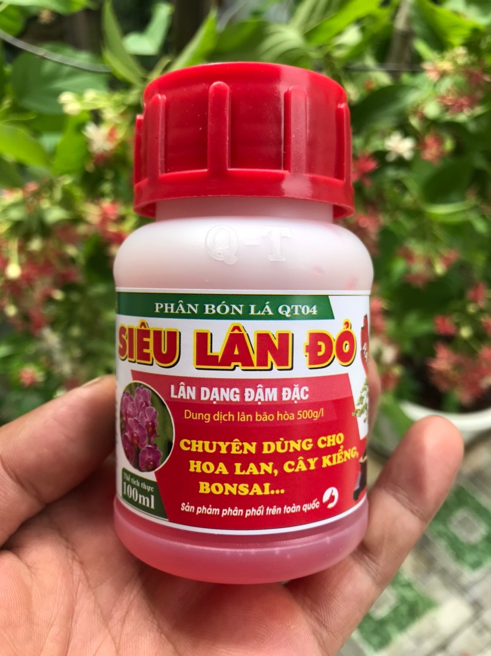 Phân bón lá siêu lân đỏ đậm đặc QT04 - 100ml
