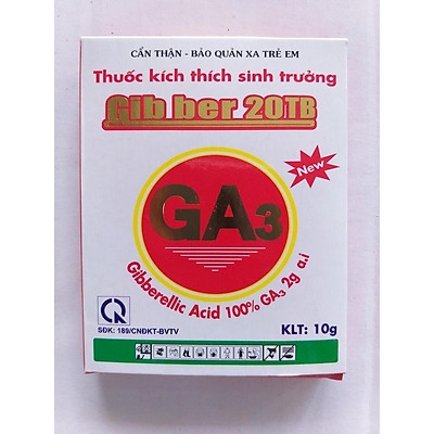 Thuốc kích thích sinh trưởng Gibber 20TB GA3 - 10g