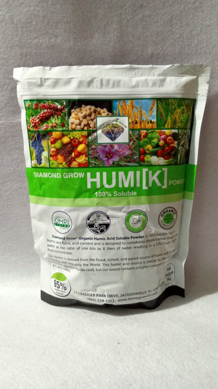 Phân bón sinh học Humi[K] (Humic axit 95%) - 1kg