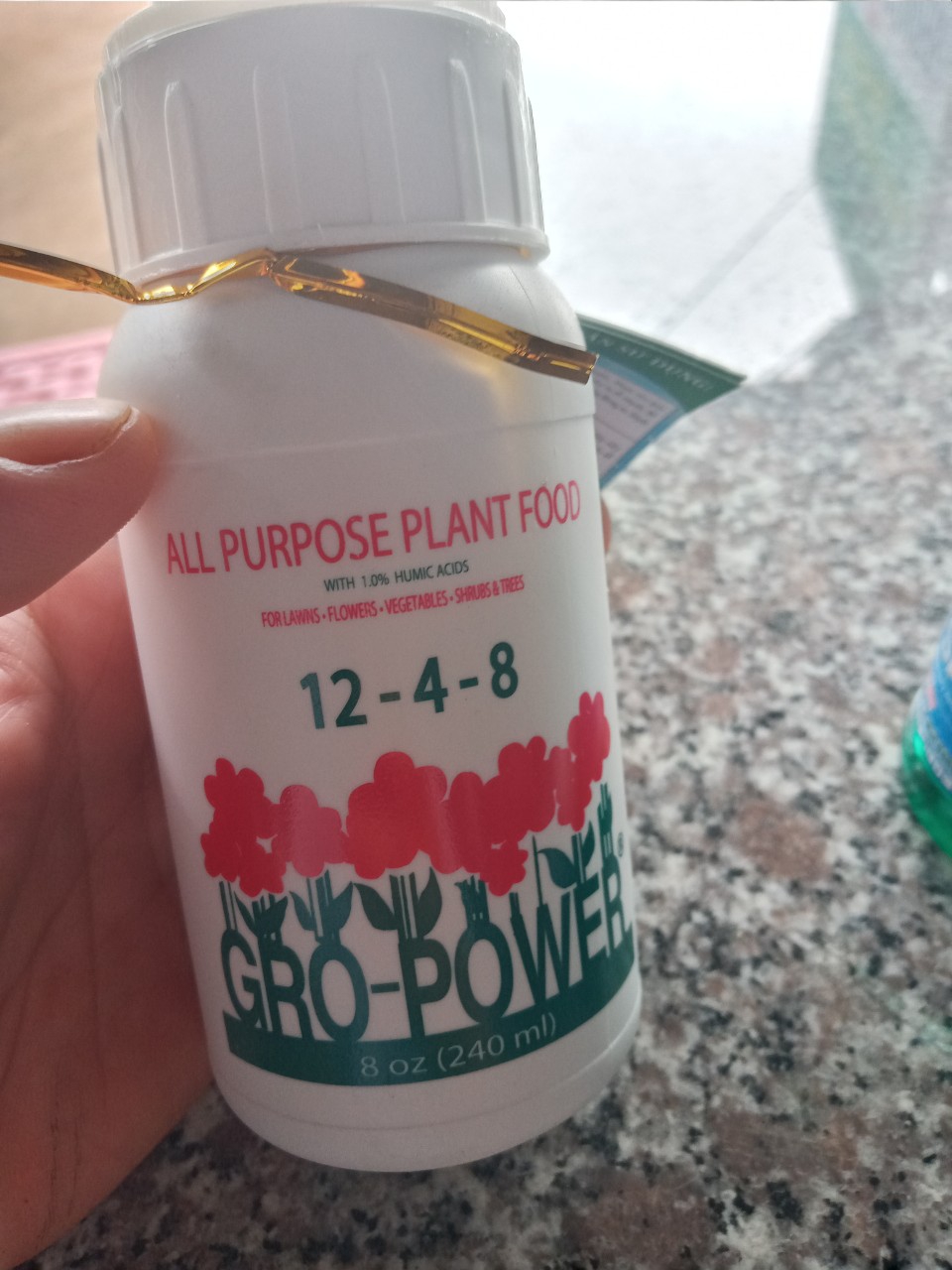 Phân bón NPK Gro Power 12-4-8 nhập khẩu Mỹ - 240ml